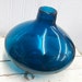Vintage Blue Glass Vase - Etsy