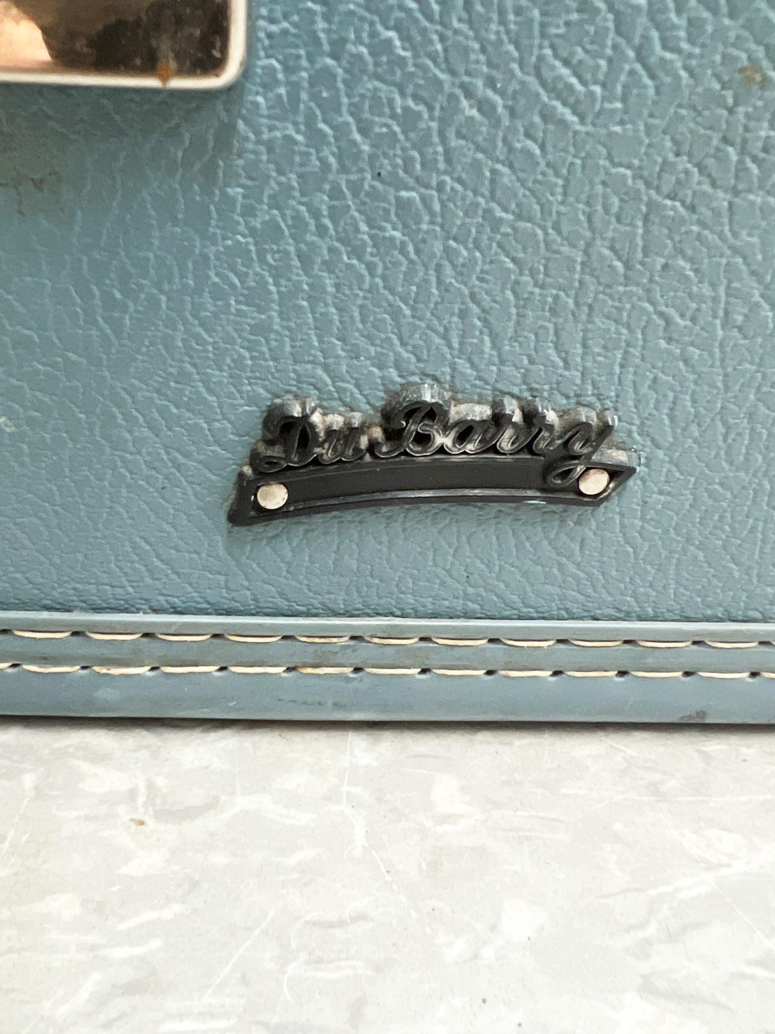 Vintage Mid Century Dubarry Blue Travel Suitcase With Mirror - Etsy