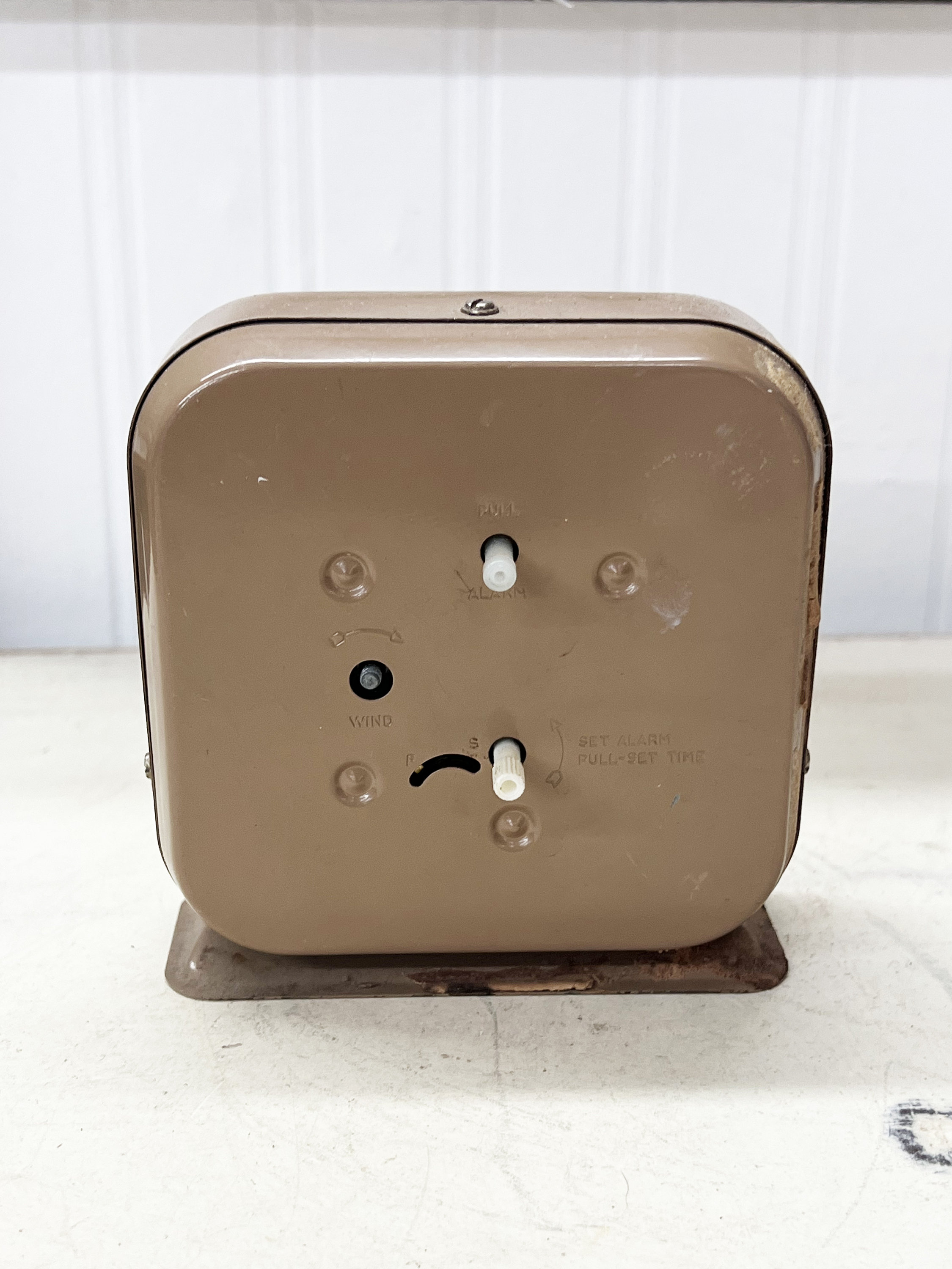 Vintage 1950's Westclox Silver Bell Monogram Alarm Clock Light and Dark ...