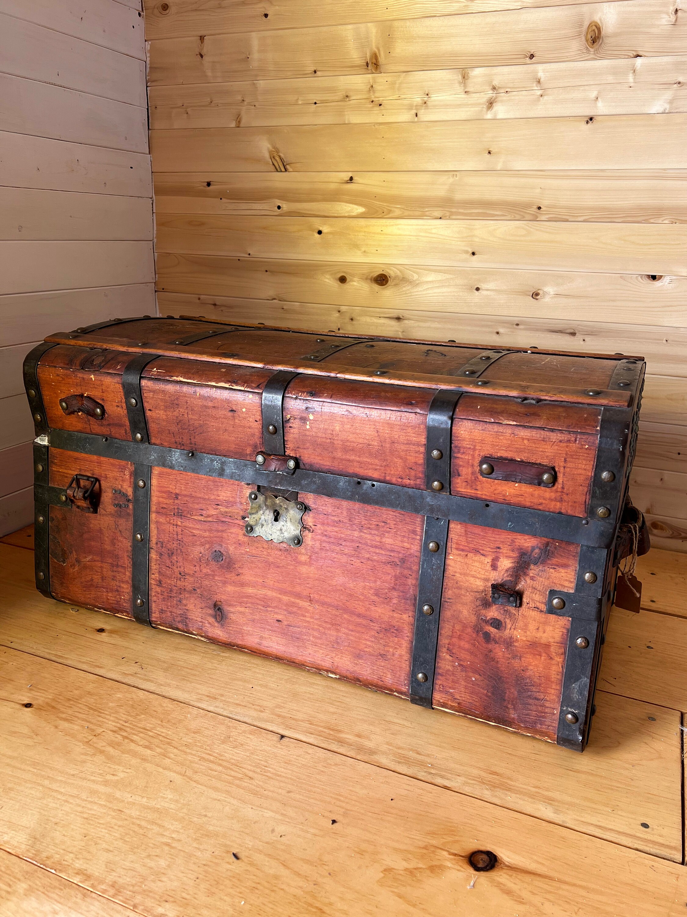 RARE 1860's Jenny Lind Steamer Trunk - Etsy