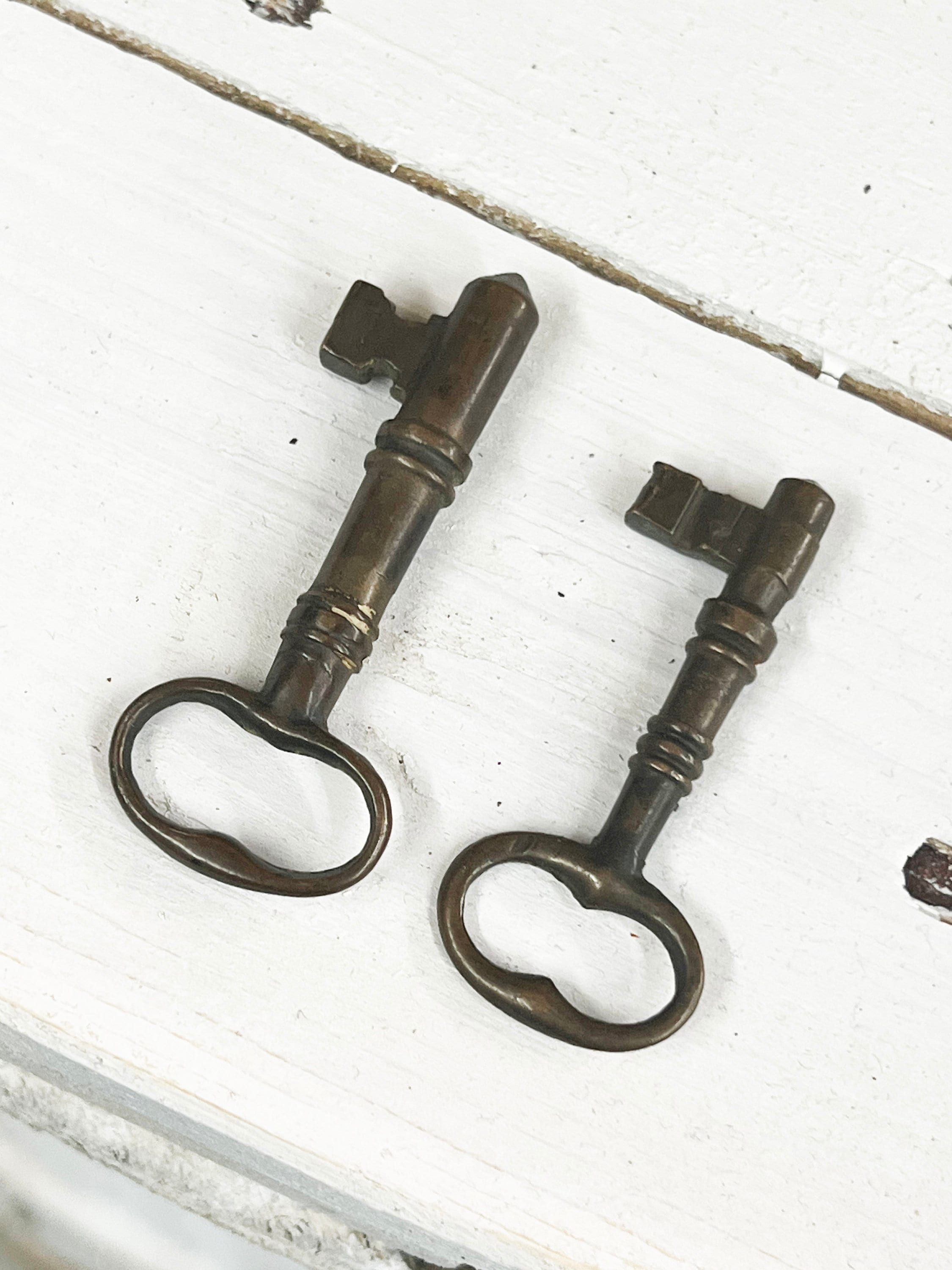 Set of Two Antique 1800's Unique Skeleton Keys - Etsy