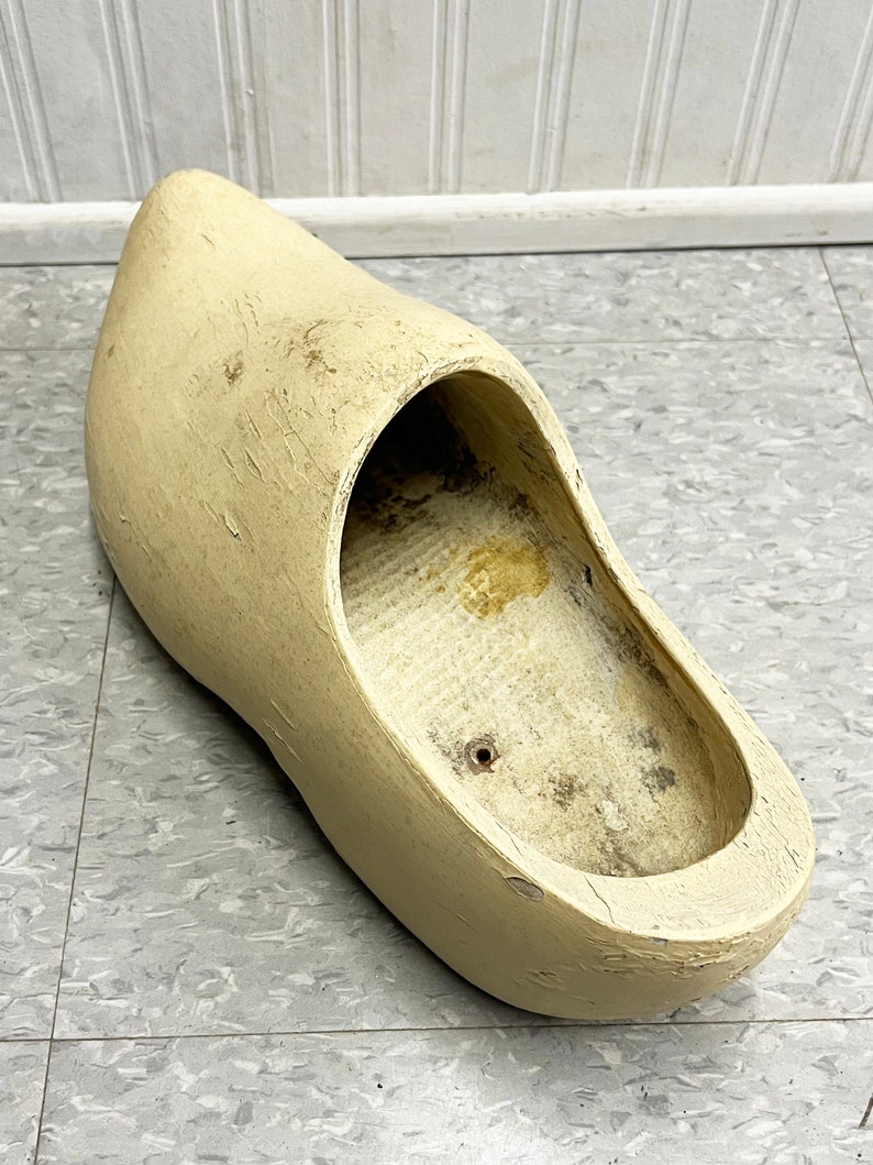 Antique Large Wooden Dutch Clog Shoe - Etsy