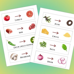 Printable Pizza Making Game for Kids, Cut and Paste, Digital - Etsy