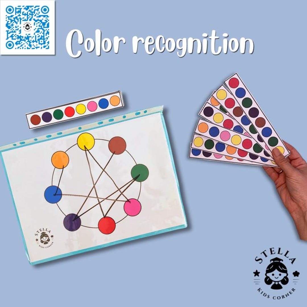 Color Recognition Game for Preschoolers | Digital Downloadable Game for ...