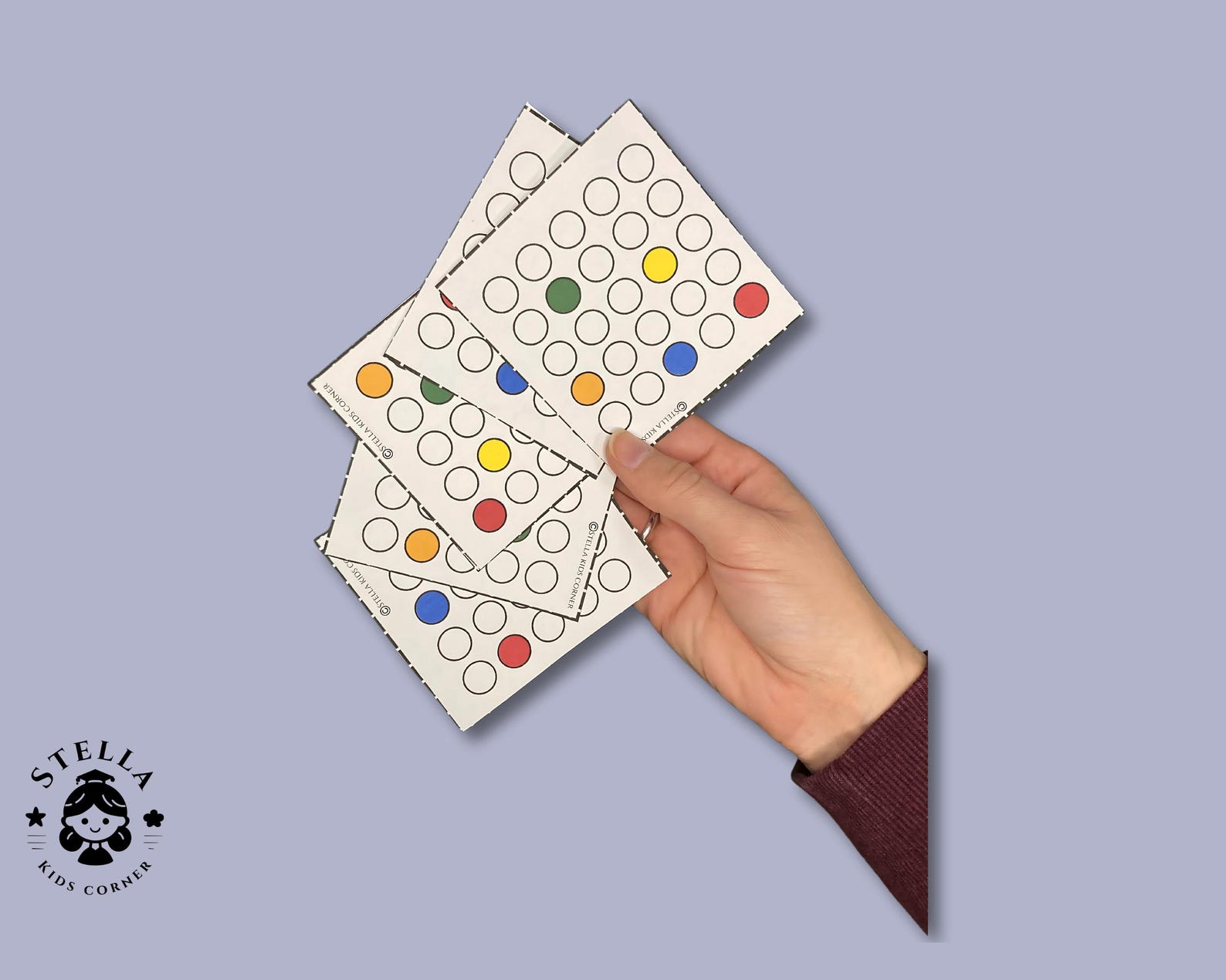 Bead Slider Match-up Game Printable | 5x5 Grid Color Matching Activity ...