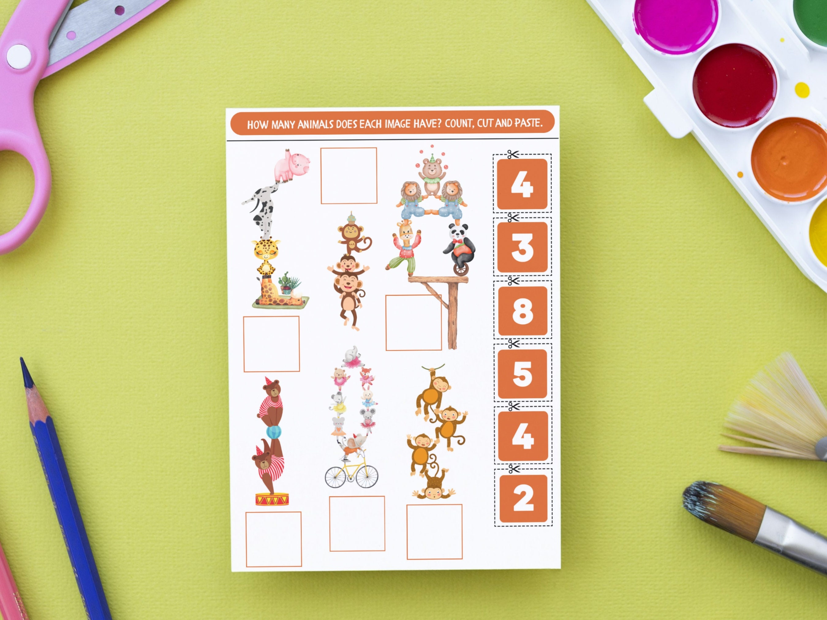 Counting Digital Workbook-numbers From 0-10-toddler, Kindergarten ...