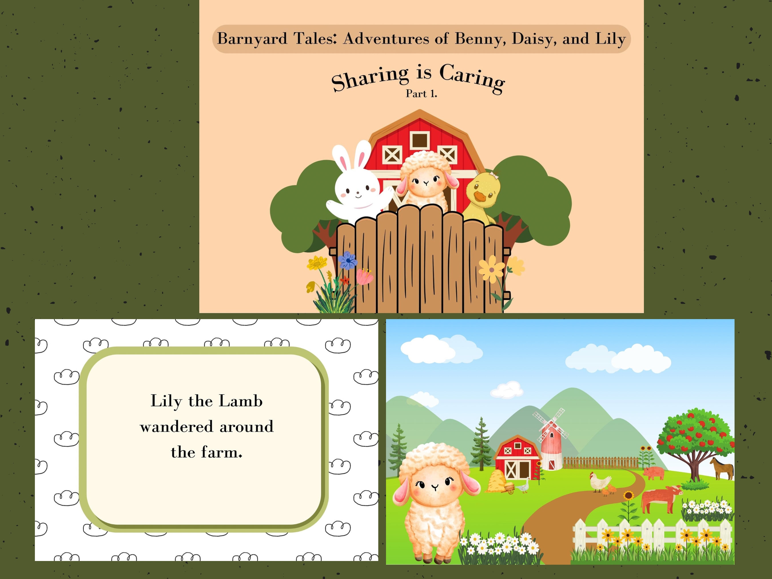 Printable Childrens Book Barnyard Tales: Benny Daisy & - Etsy
