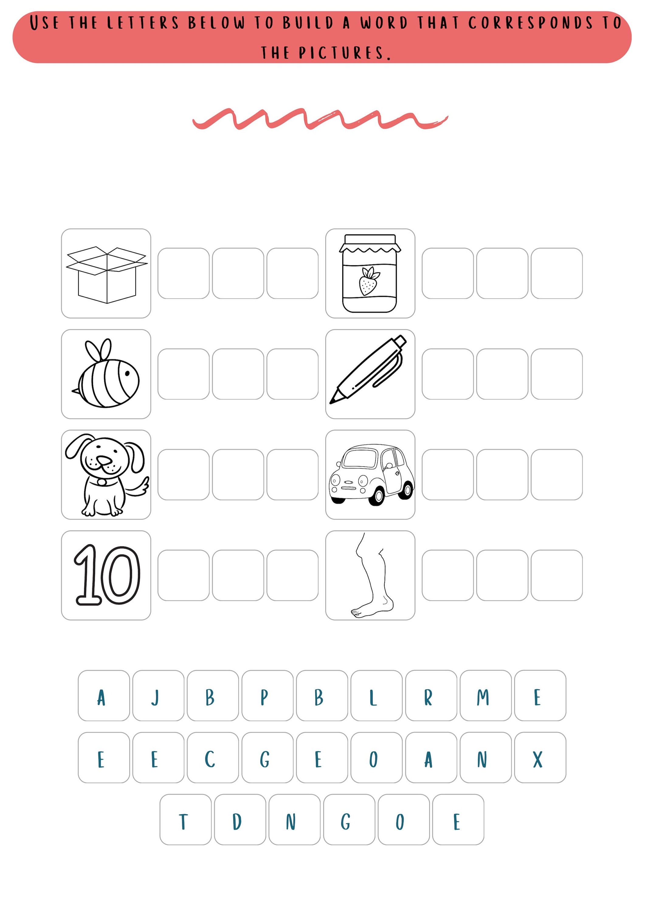 Digital Workbook Alphabet, Sounds, Words, Sentence Practice for Kids in ...