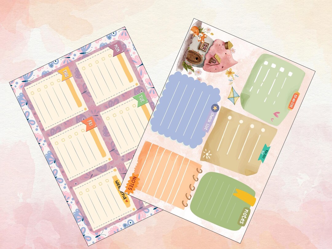 Digital Daily and Weekly School Timetable Template - Butterfly Theme ...