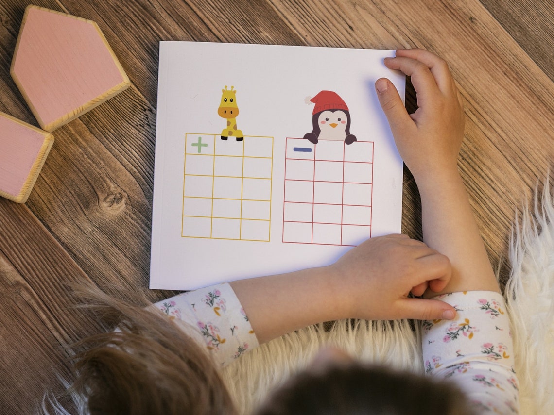 Printable Addition and Subtraction Fillable Table Template, Math, Kids ...