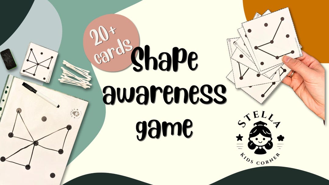 Printable Dot Connection Game for Kids | Digital Pattern Cards for Fine ...