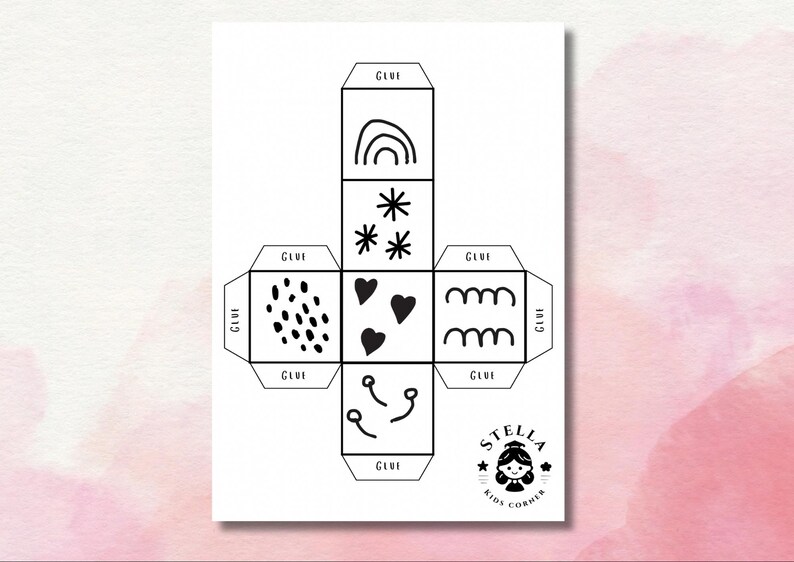 Printable Dice Game for Kids | DIY Shape and Linea Dice + Blank ...