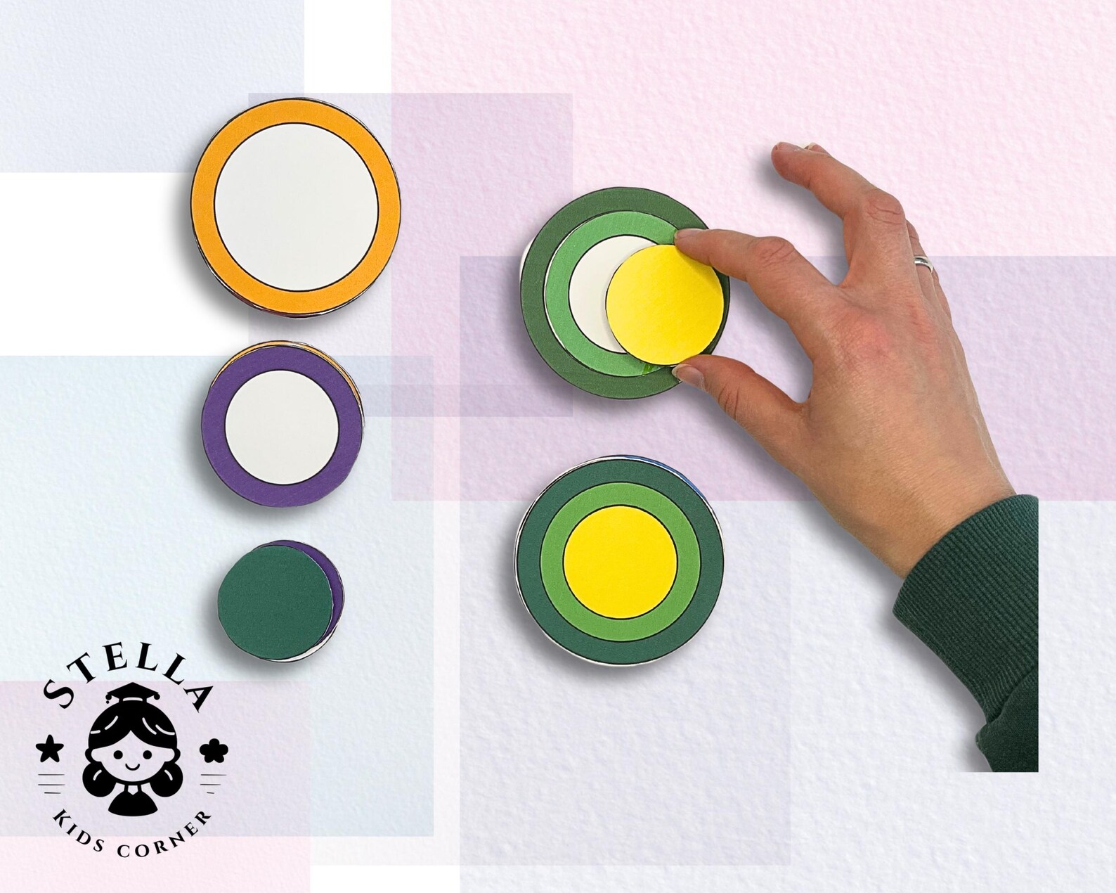 Color Circle Match Game | Printable PDF | 100+ Pattern Cards for Kids ...