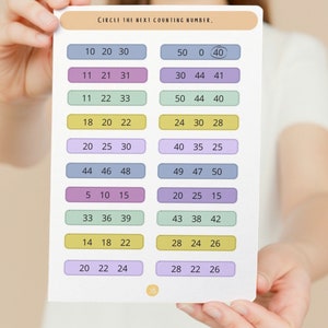 Printable Counting to 100 Workbook | Digital Math Exercises for Kids ...