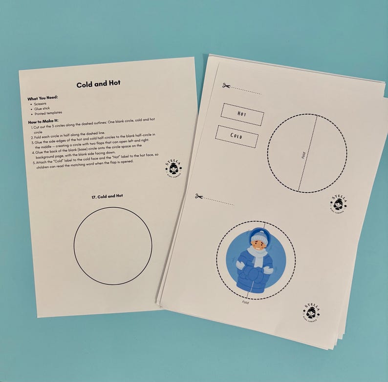 Printable Opposite Words Quiet Book for Kids | Interactive Busy Book ...
