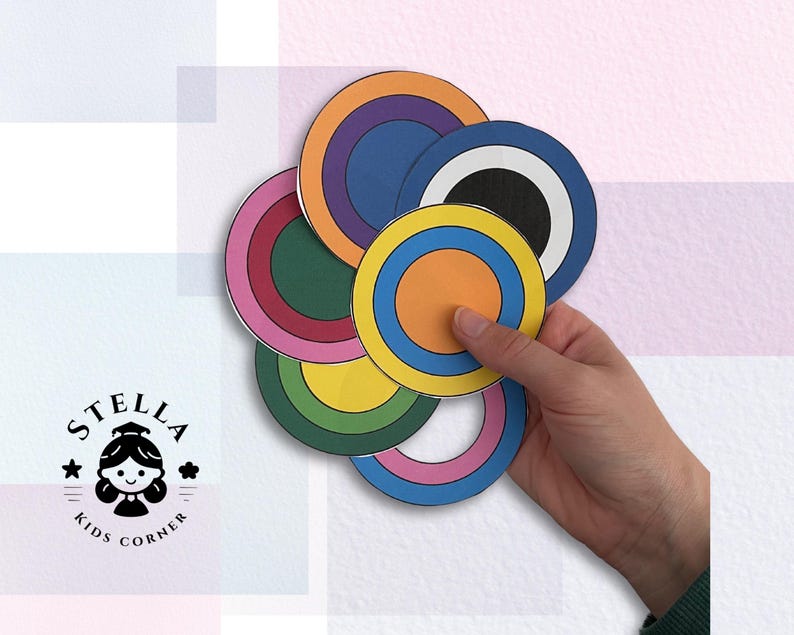 Color Circle Match Game | Printable PDF | 100+ Pattern Cards for Kids ...