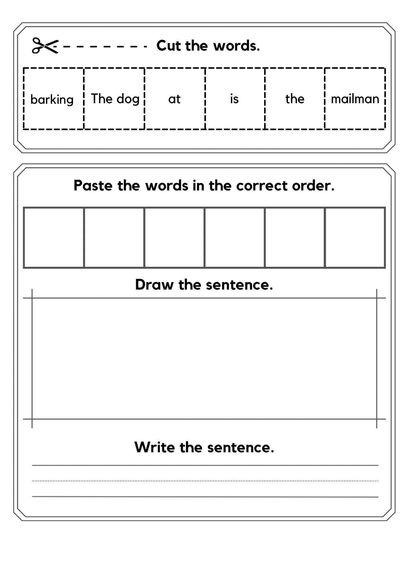 Digital Workbook Alphabet, Sounds, Words, Sentence Practice for Kids in ...