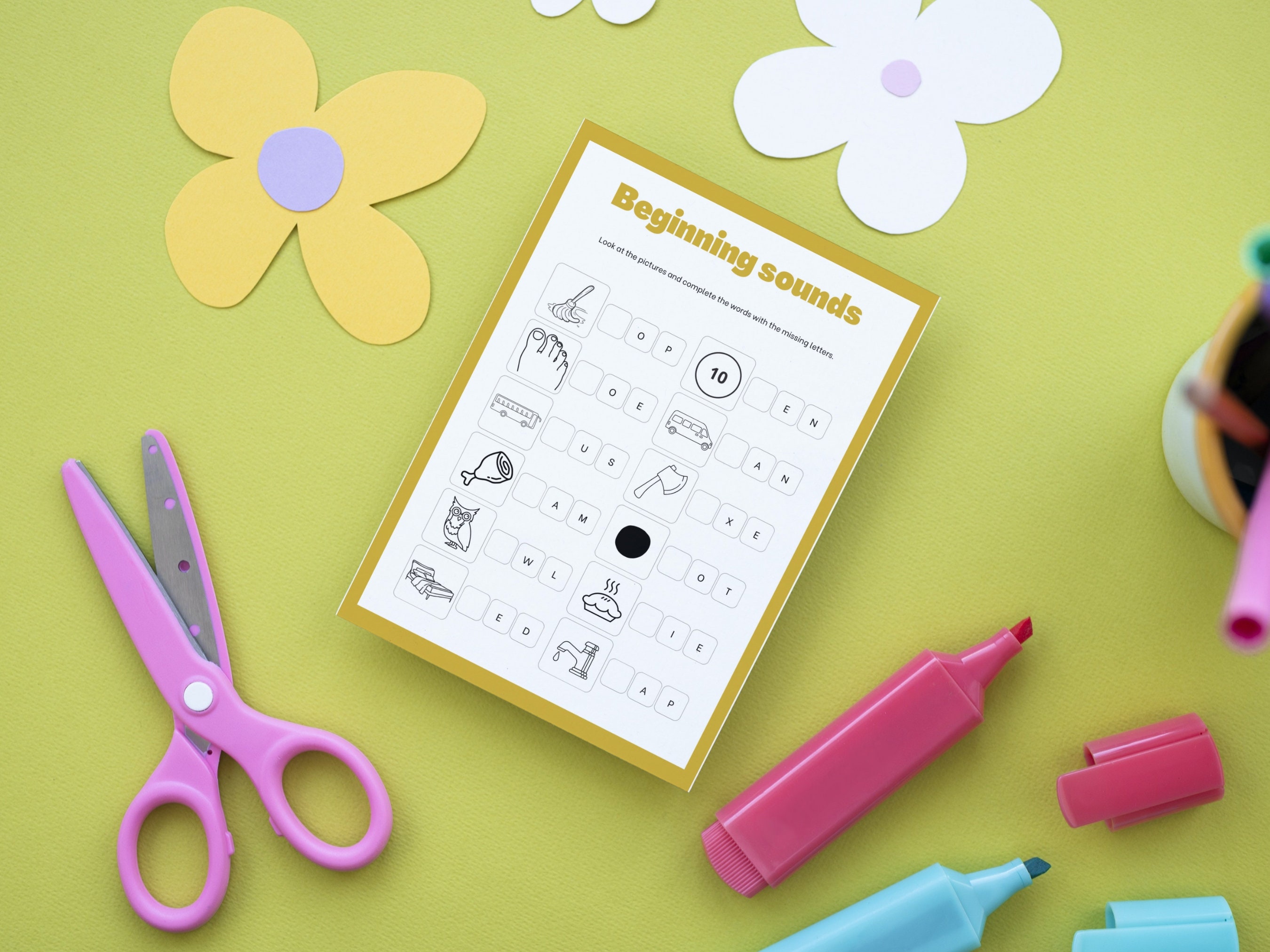Digital Workbook - Alphabet, Sounds, Words, Sentence Practice- for Kids ...