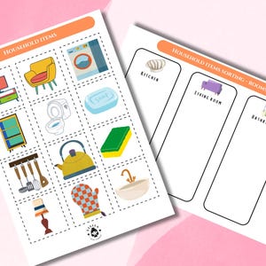 Printable Sorting Game for Kids | Digital Activity | Animals, Fruits ...