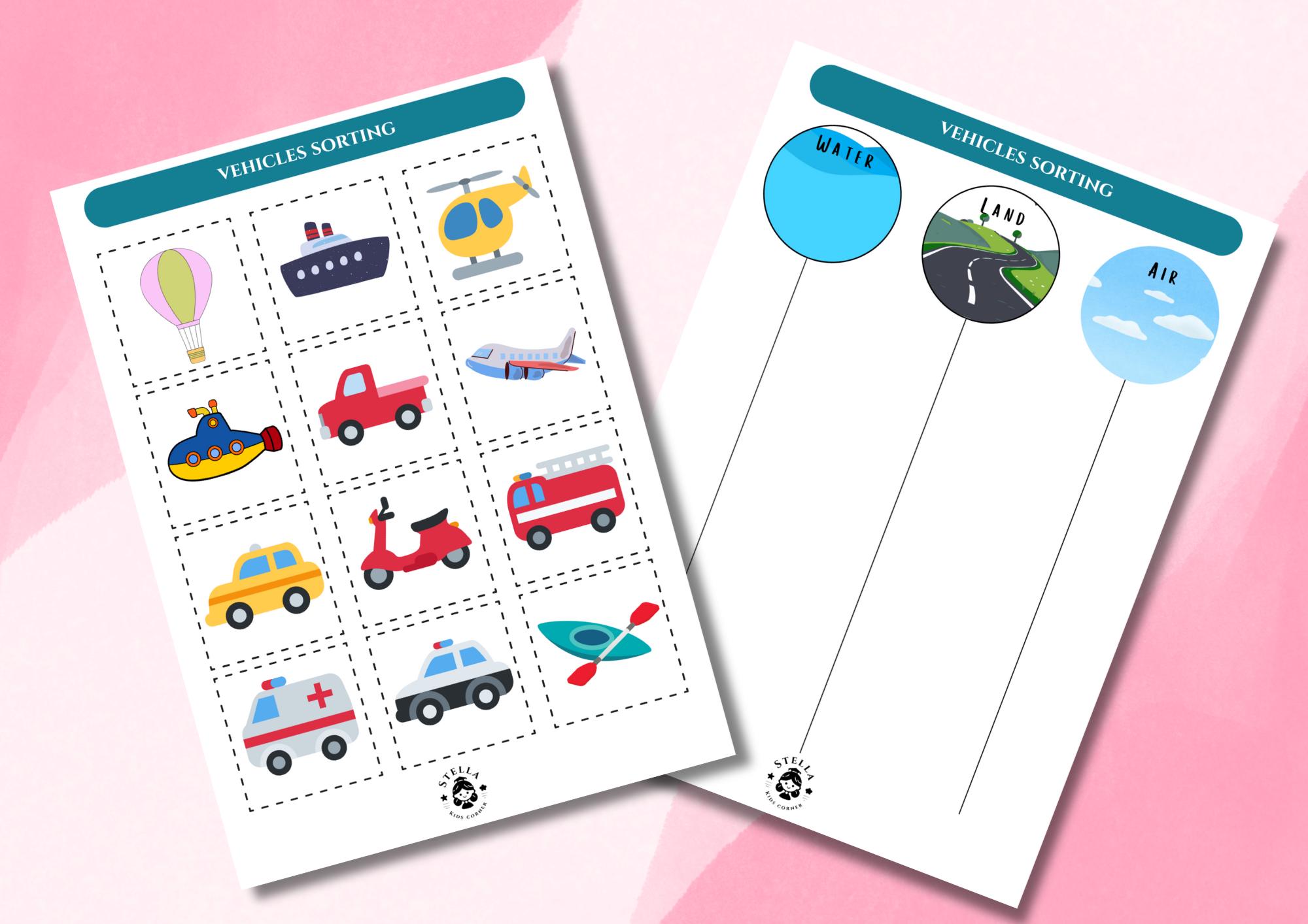 Printable Sorting Game for Kids | Digital Activity | Animals, Fruits ...