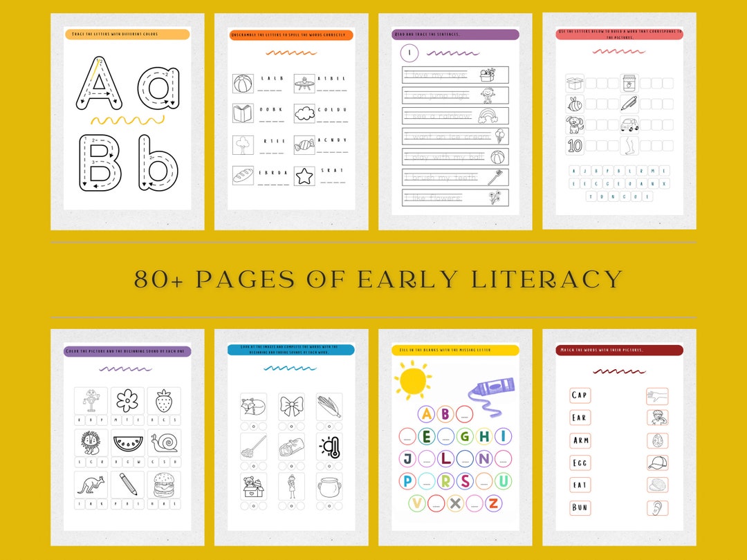 Digital Workbook - Alphabet, Sounds, Words, Sentence Practice- for Kids ...