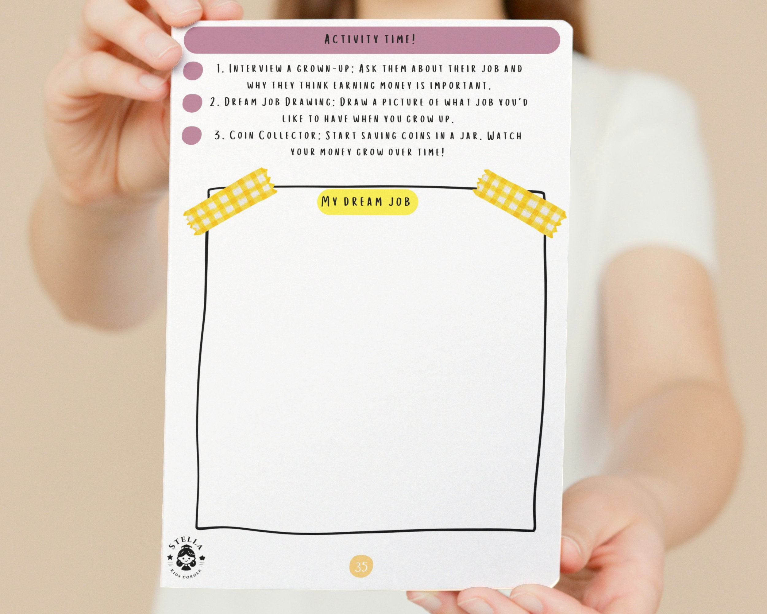 Kids Financial Workbook, Printable Money Activities for Children ...