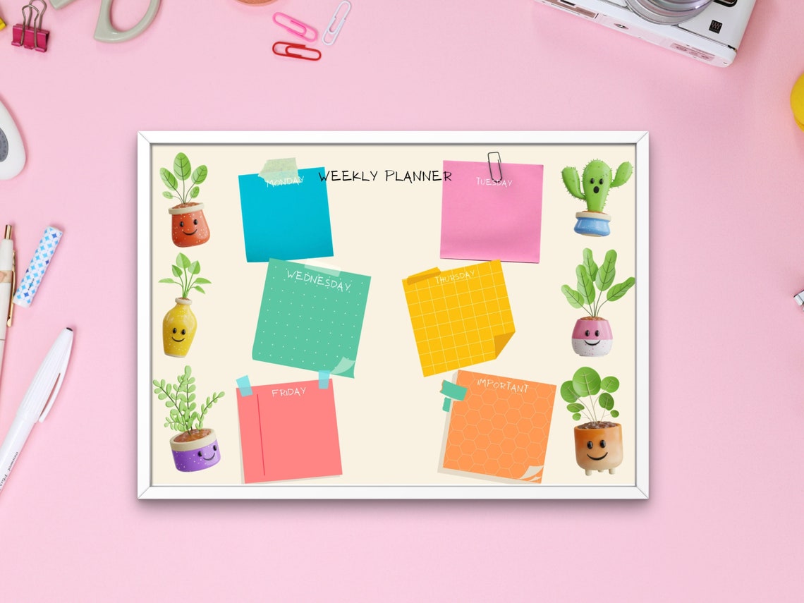 Printable School Timetable - Organize, Plan, & Shine! - Etsy