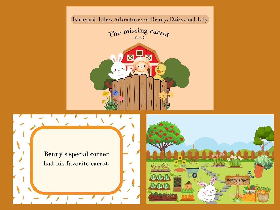 Printable Children’s Book- Barnyard Tales: Benny, Daisy & Lily ...