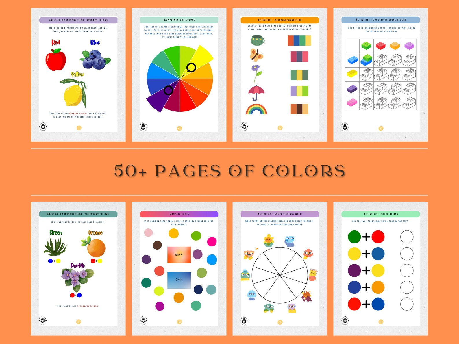 Interactive Color Learning Workbook for Children in Preschool ...