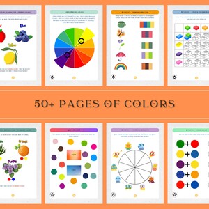 Interactive Color Learning Workbook for Children in Preschool ...