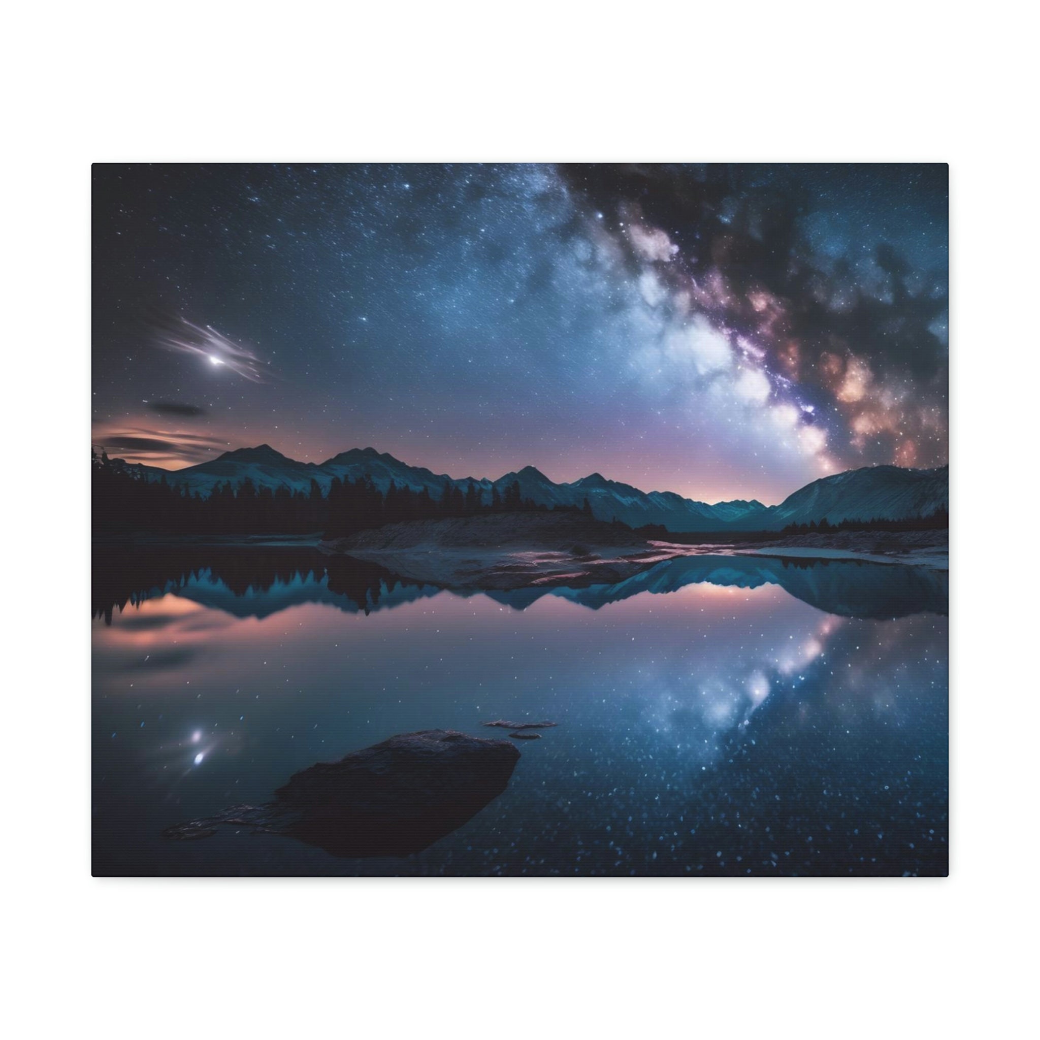 Enchanting Night Sky Canvas Gallery Wrap Space Art Nightscape - Etsy