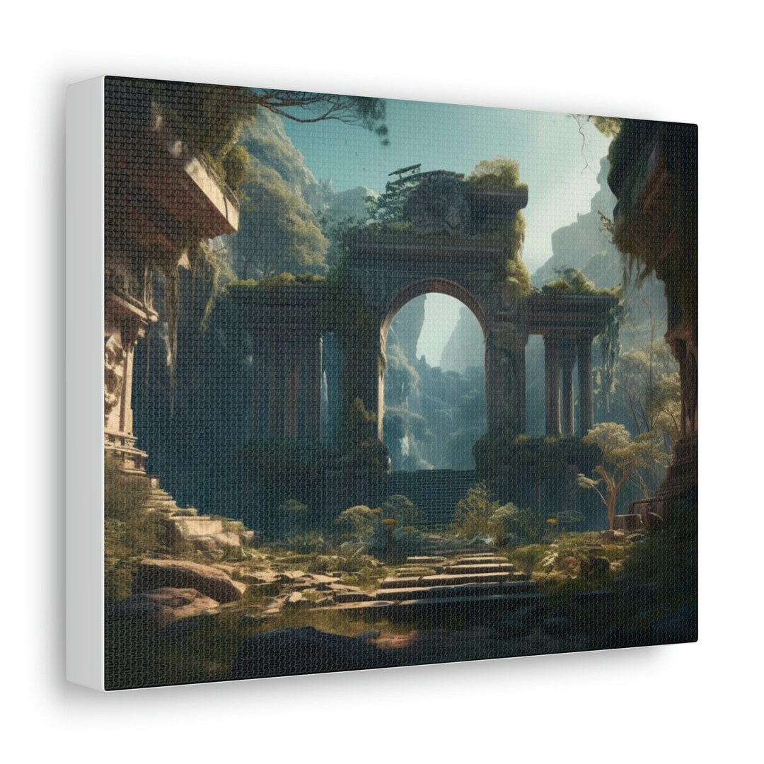 Enchanted Forest Arch Captivating Fantasy Art Magical Landscape With ...