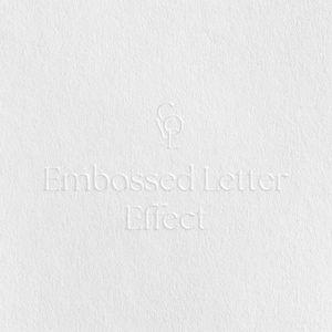Realistic Embossed Text Mockup | Printing Effects | Embossed Logo ...