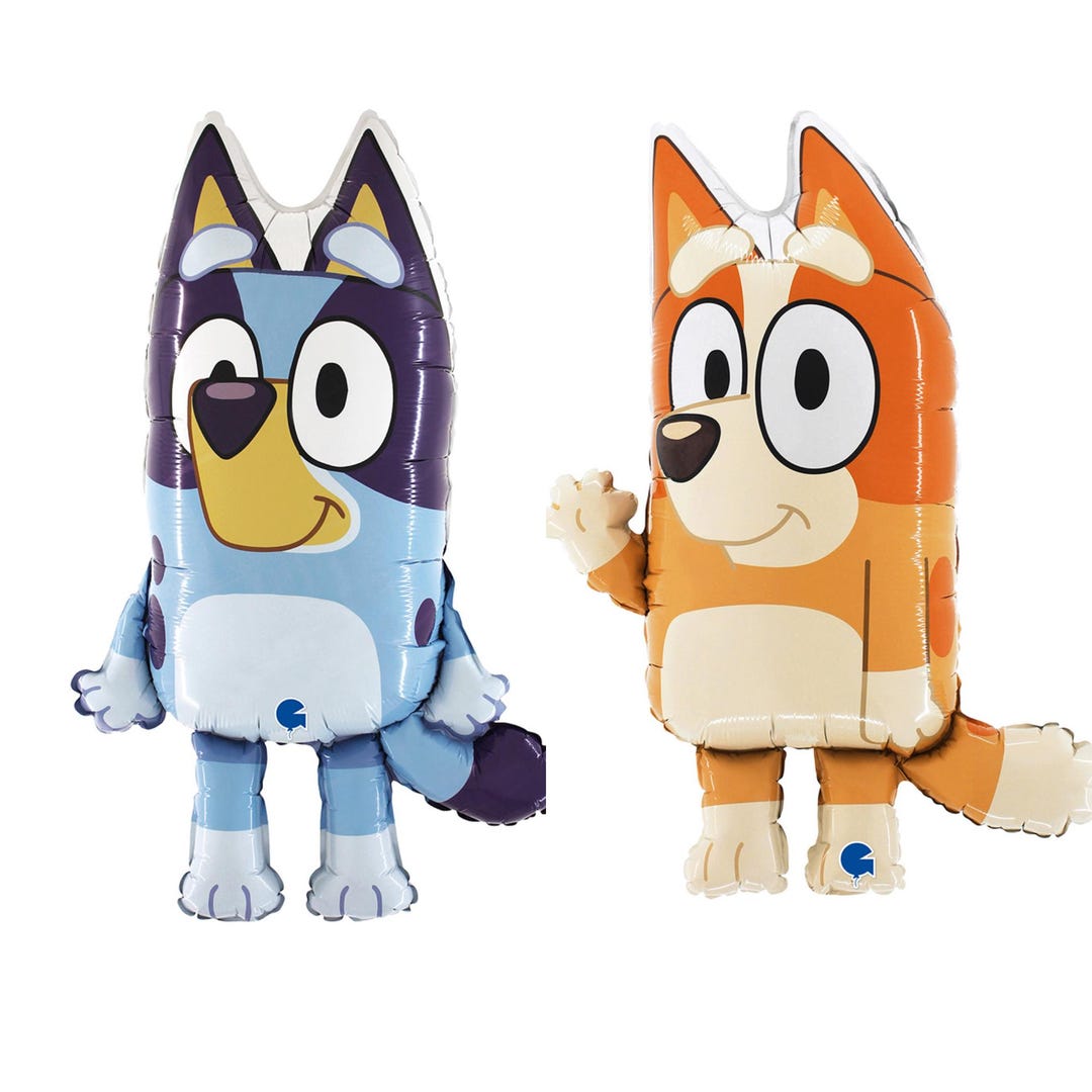 2 Bluey Bingo Balloon 32 Bluey Balloon 26 Bingo Balloon Bluey Theme ...