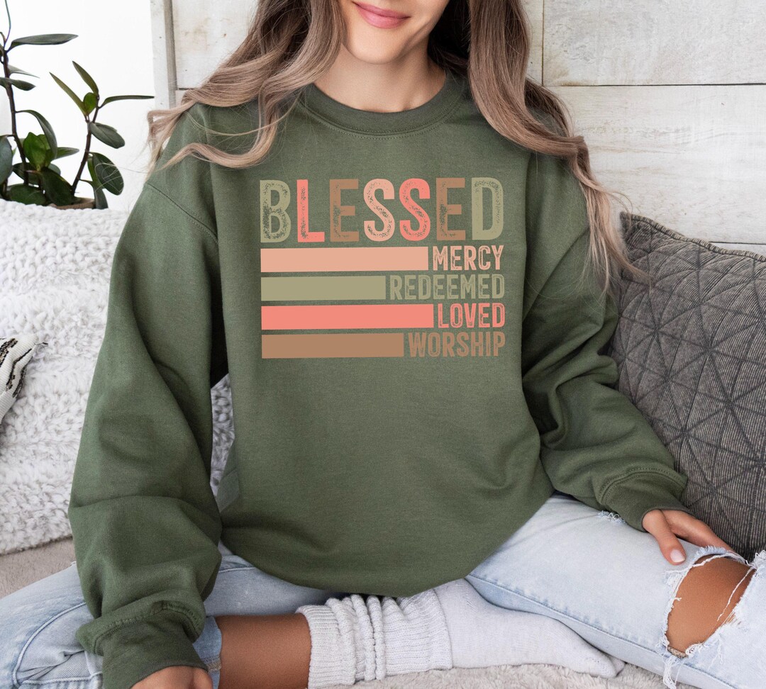 Christian Blessed Sweater, Women of the Bible Sweater, Christian Women ...