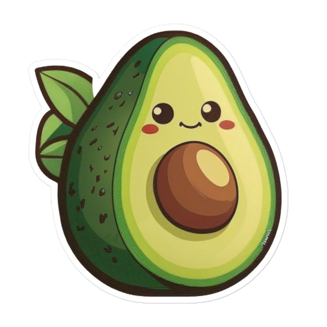 Avocado Sticker - Etsy
