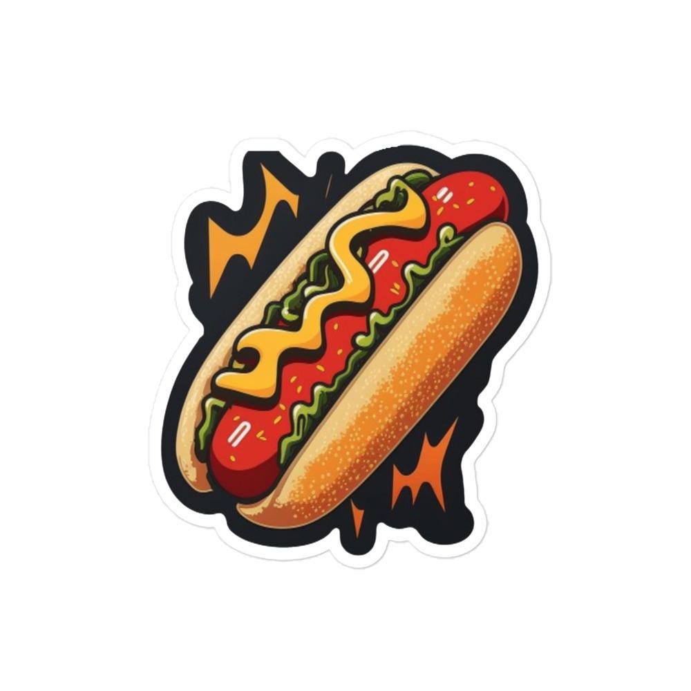 Hot Dog Food Sticker - Etsy