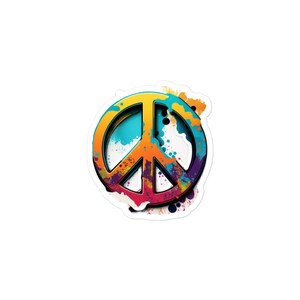 Peace Sign Sticker - Etsy