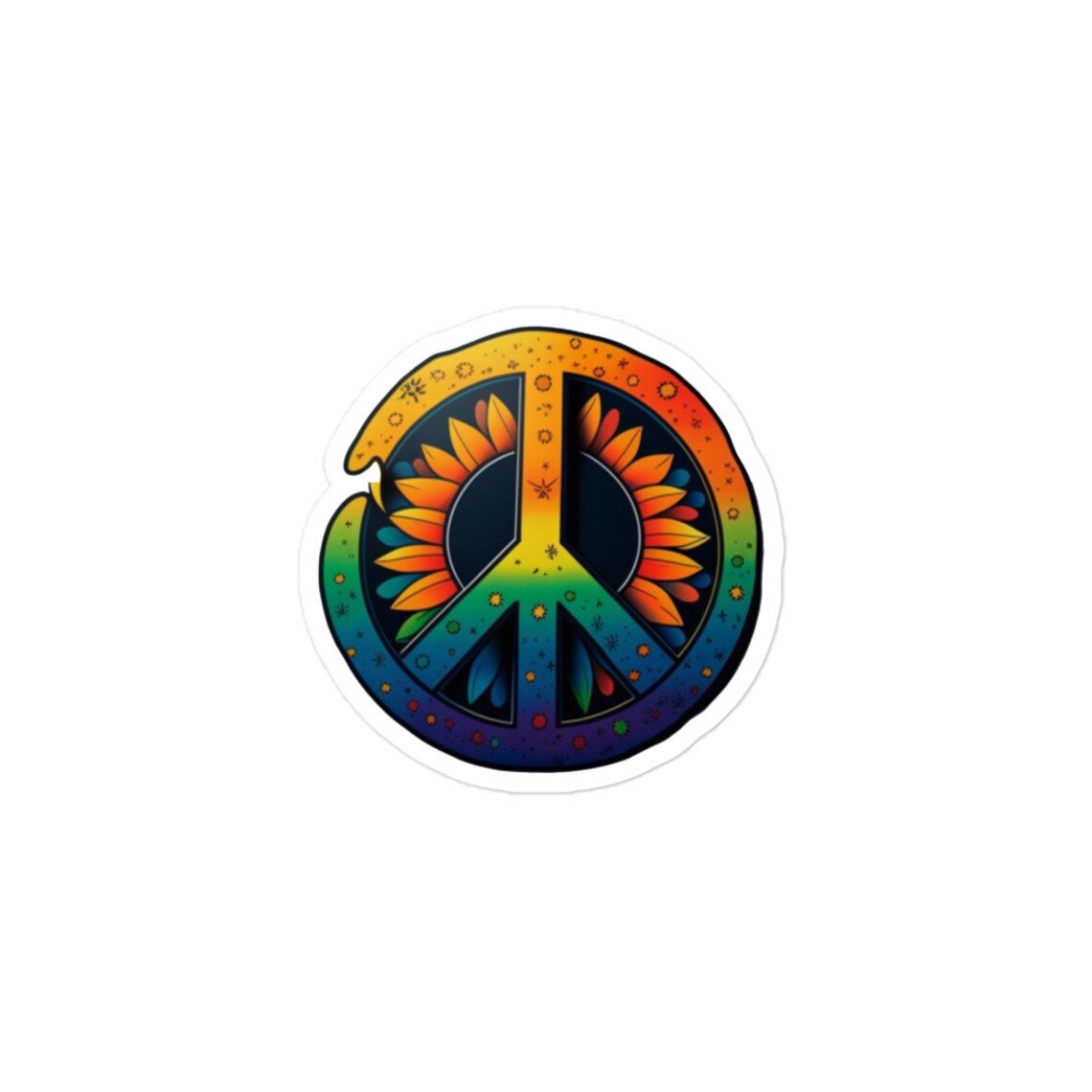 Peace Sign Sticker - Etsy