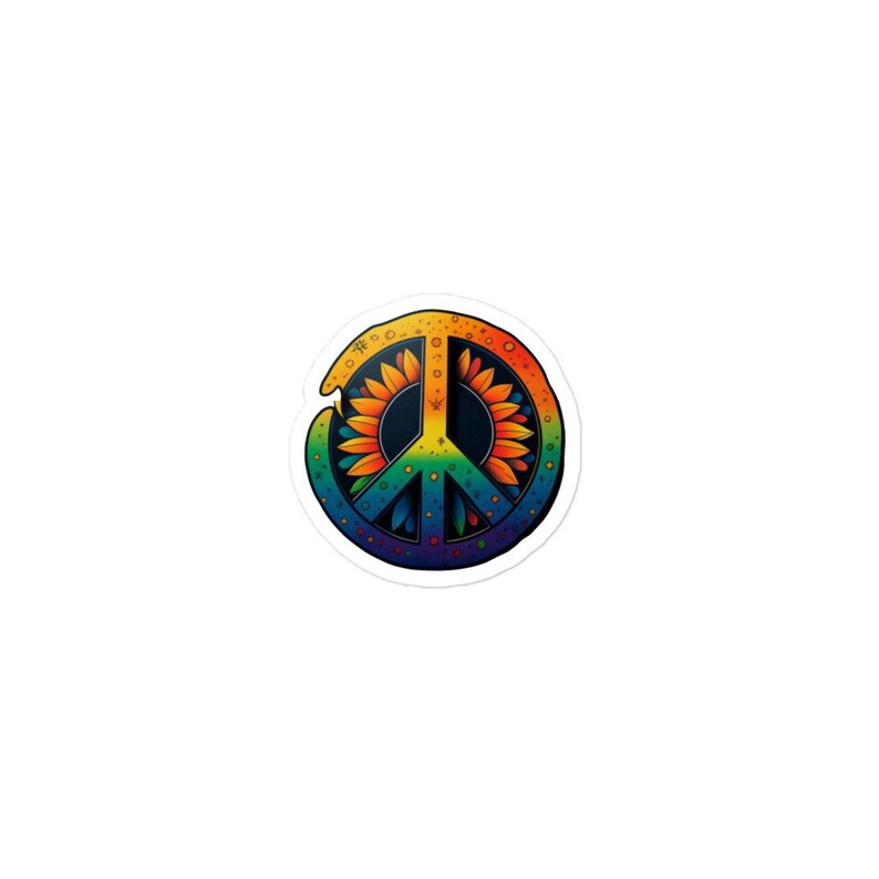 Peace Sign Sticker - Etsy