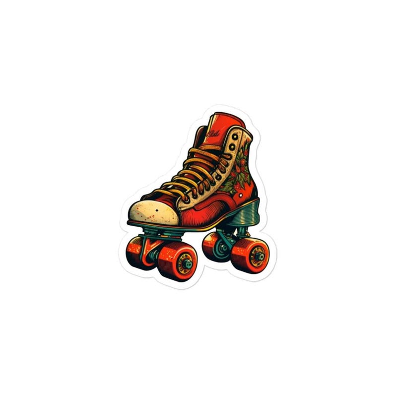 Roller Skates Sticker - Etsy