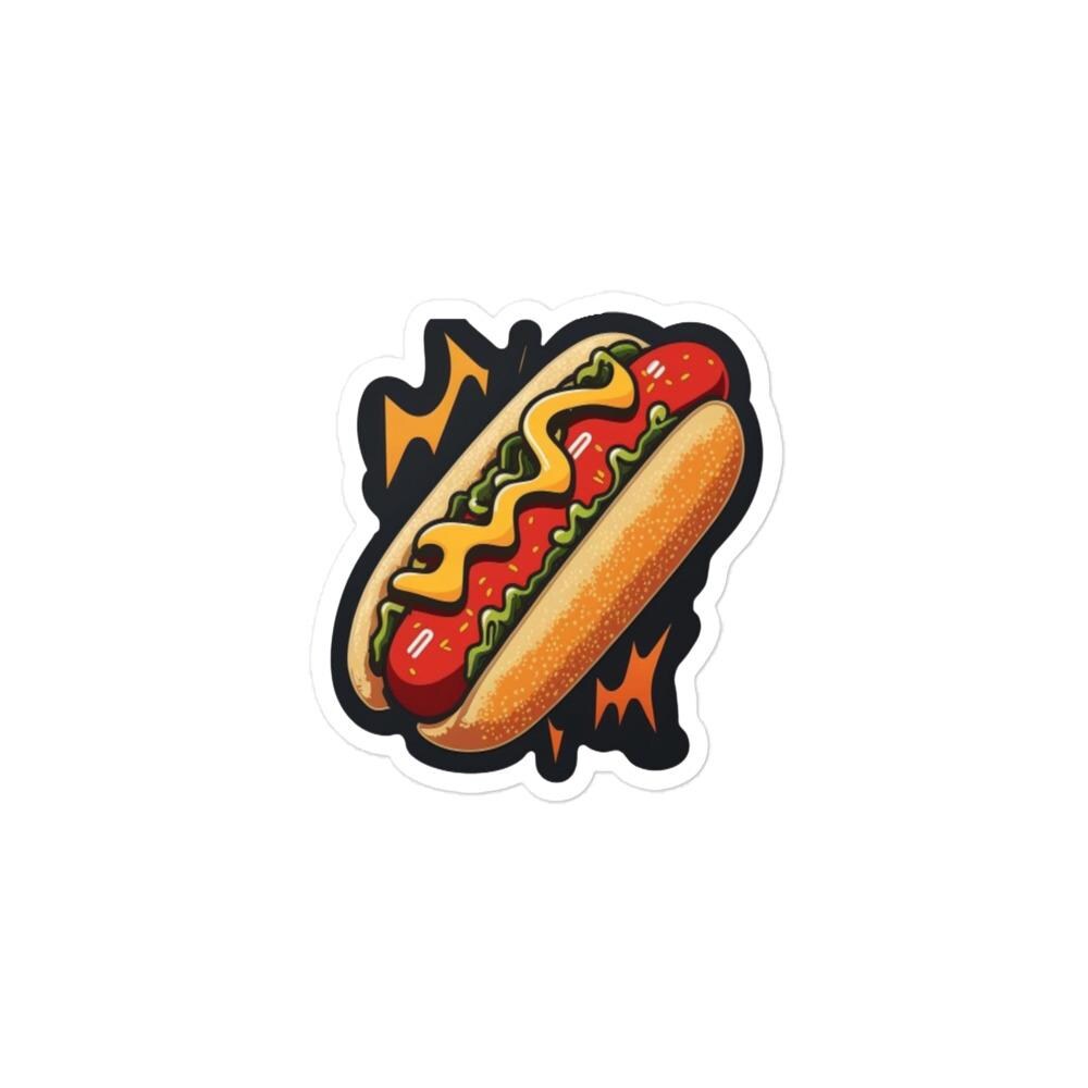 Hot Dog Food Sticker - Etsy
