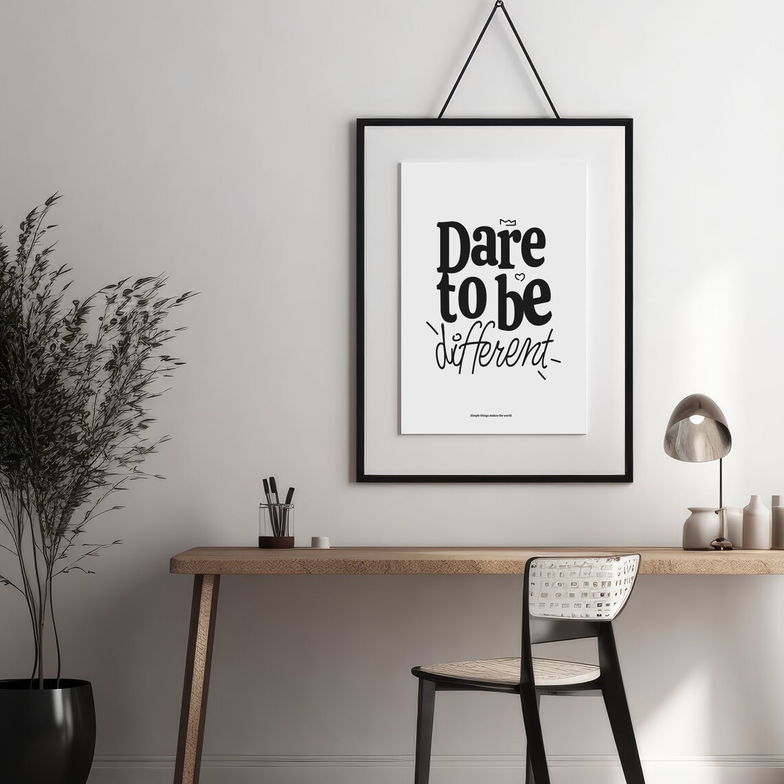 Dare to Be Different Poster, Minimalistic Design, High Quality ...