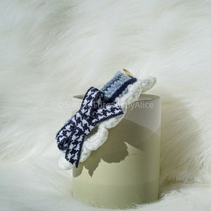 Adjustable Cute Crochet Soft Ribbon Kitten Collar Pet Costume Cat ...