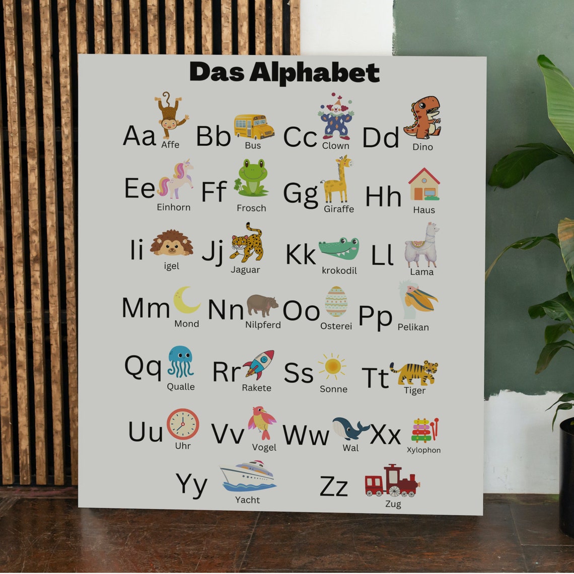 ABC Poster Download Alphabet PDF und Alphabet Png // Alphabet - Etsy.de