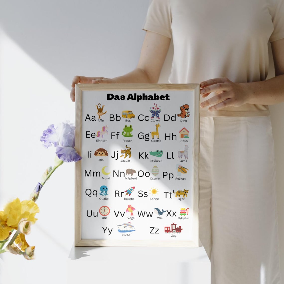 ABC Poster Download Alphabet PDF und Alphabet Png // Alphabet Poster ...