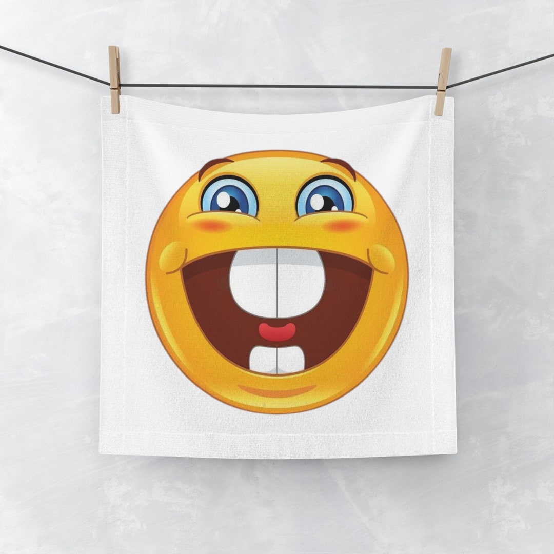 Geeked Face Meme Hand Towel Happy Face Meme Yippie Cat Meme Y2K Make up ...
