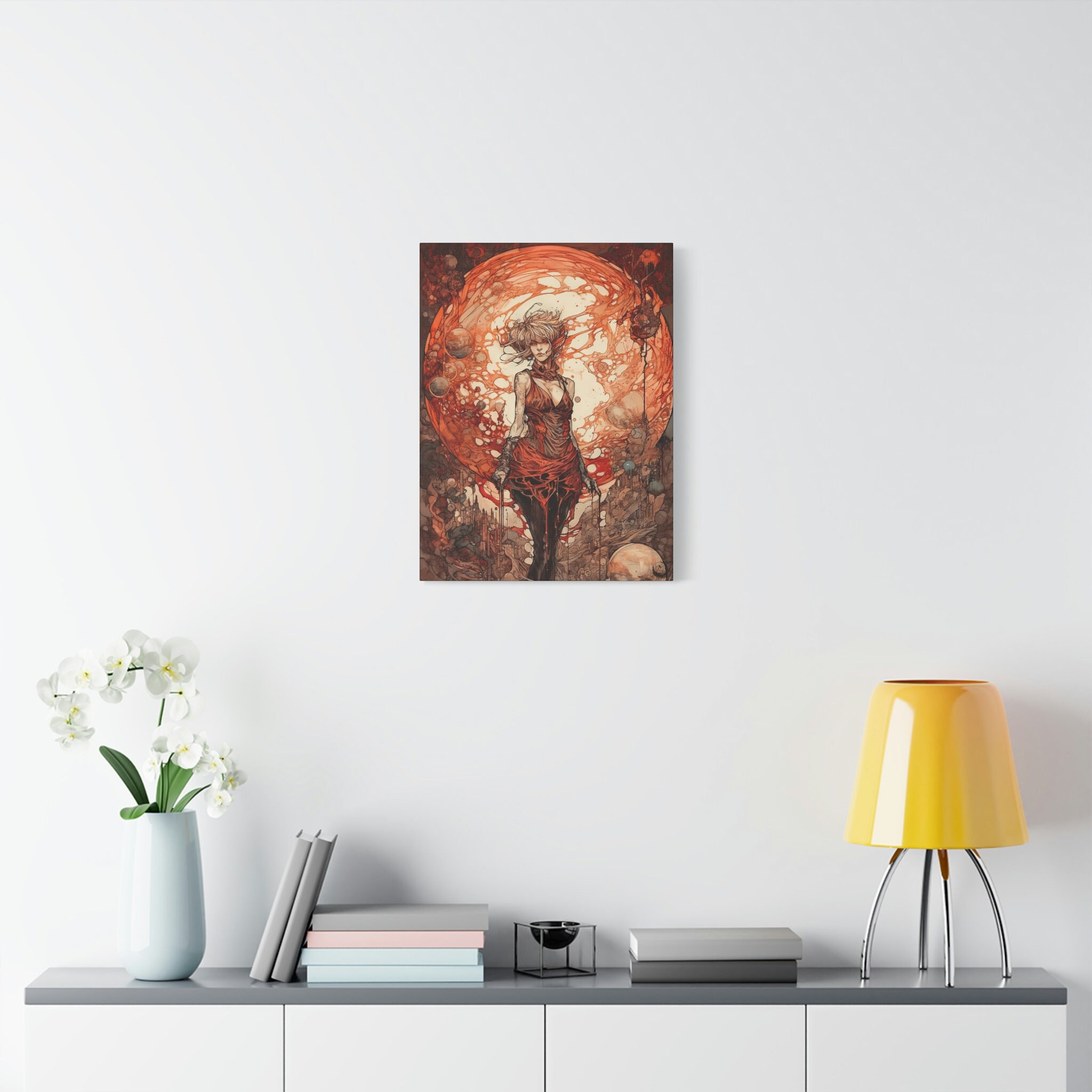 Tatyana the Mad, Fantasy Art Print on Matte Canvas, Stretched, 1.25 ...