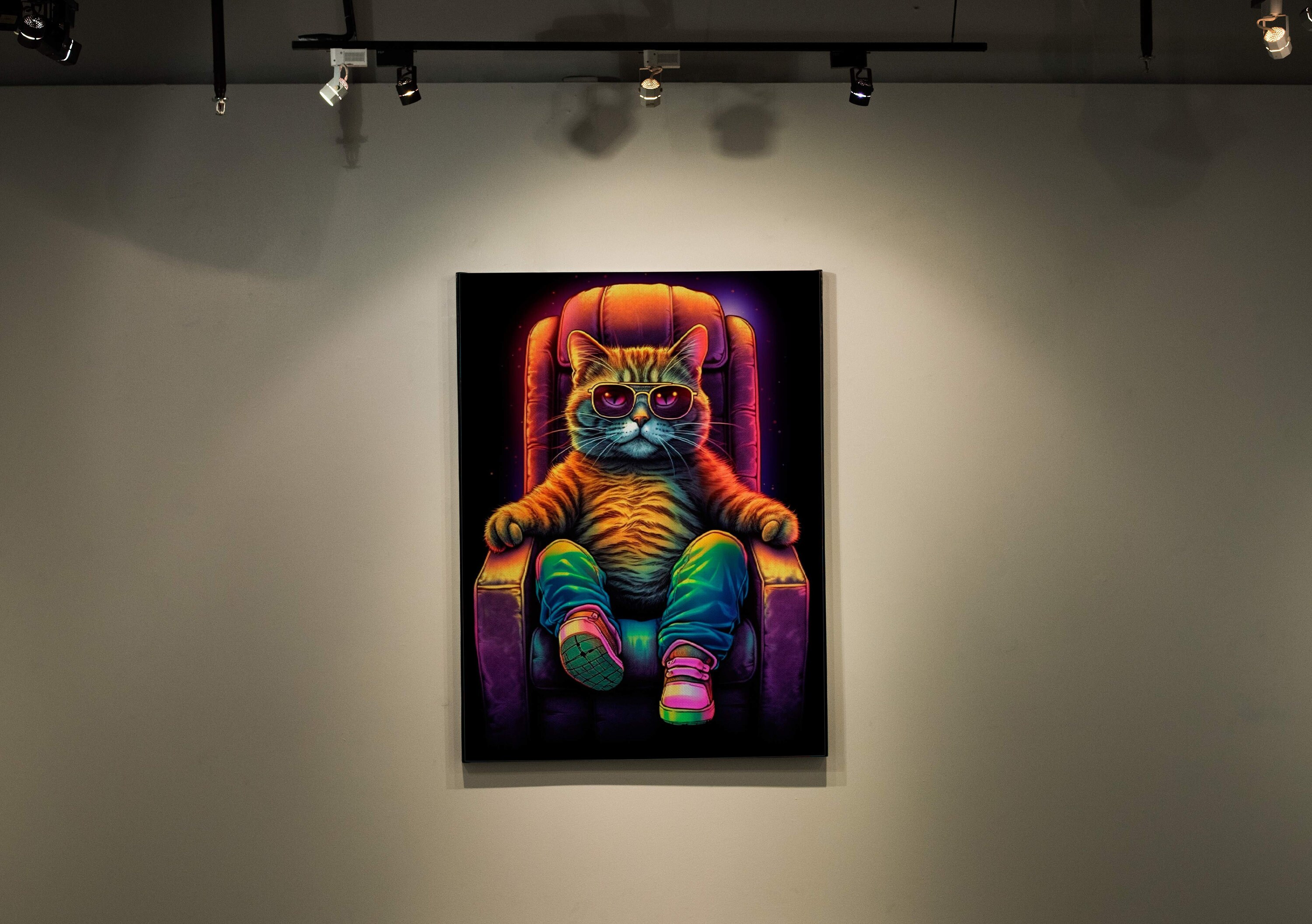 Cool Cat Poster, Hip Cat, Cool Cat With Sunglasses, Animated Cat Poster ...