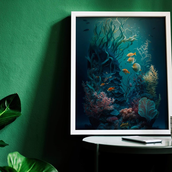 Marine Ecosystem Art - Etsy